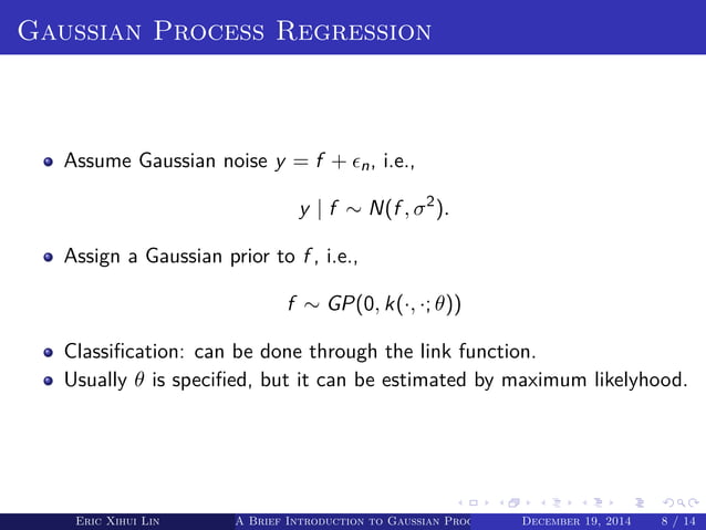 A brief introduction to Gaussian process | PDF | Physics | Science