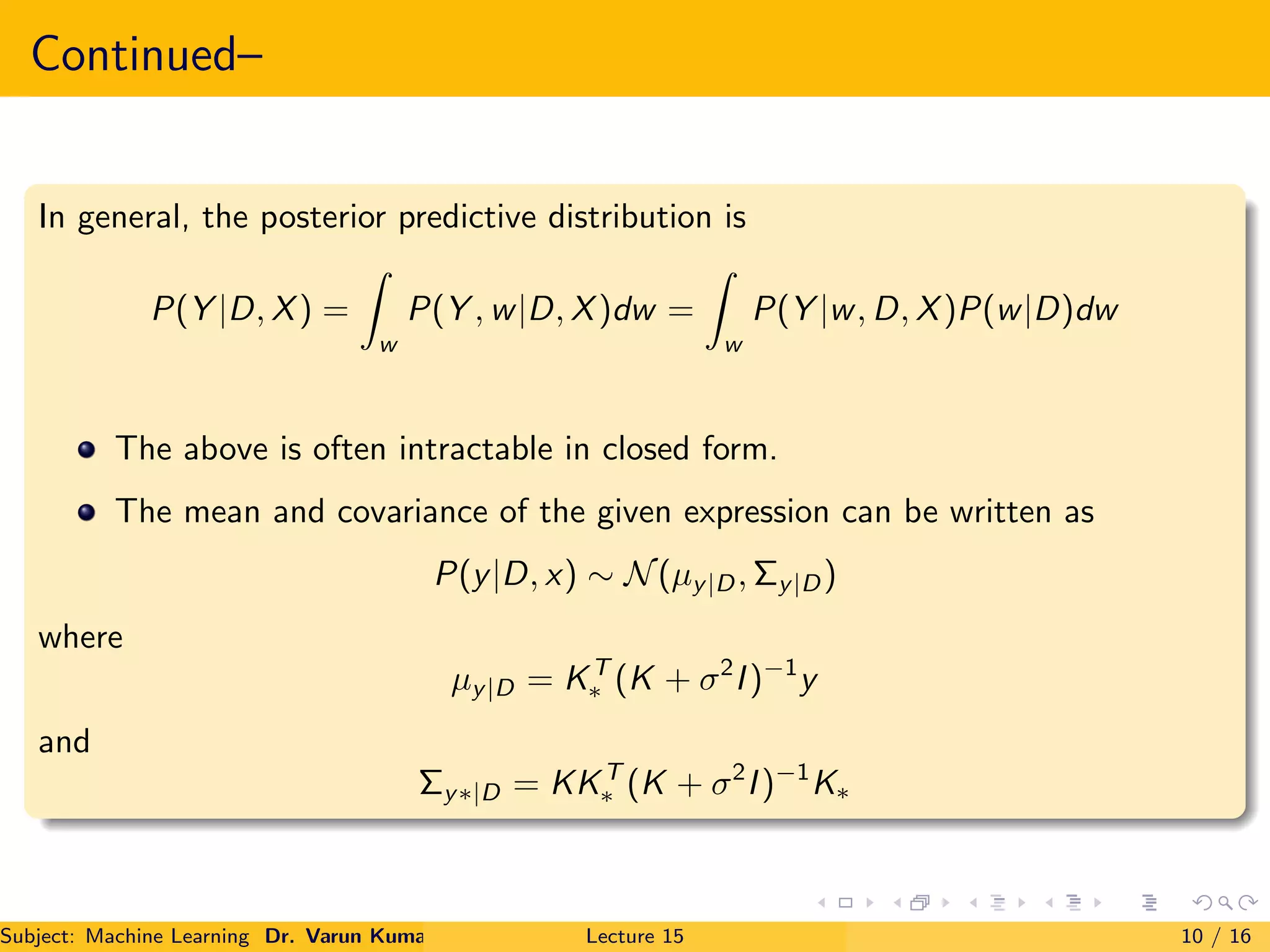 Gaussian process in machine learning | PDF