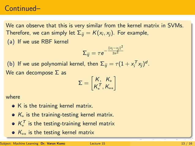Gaussian process in machine learning | PDF | Physics | Science