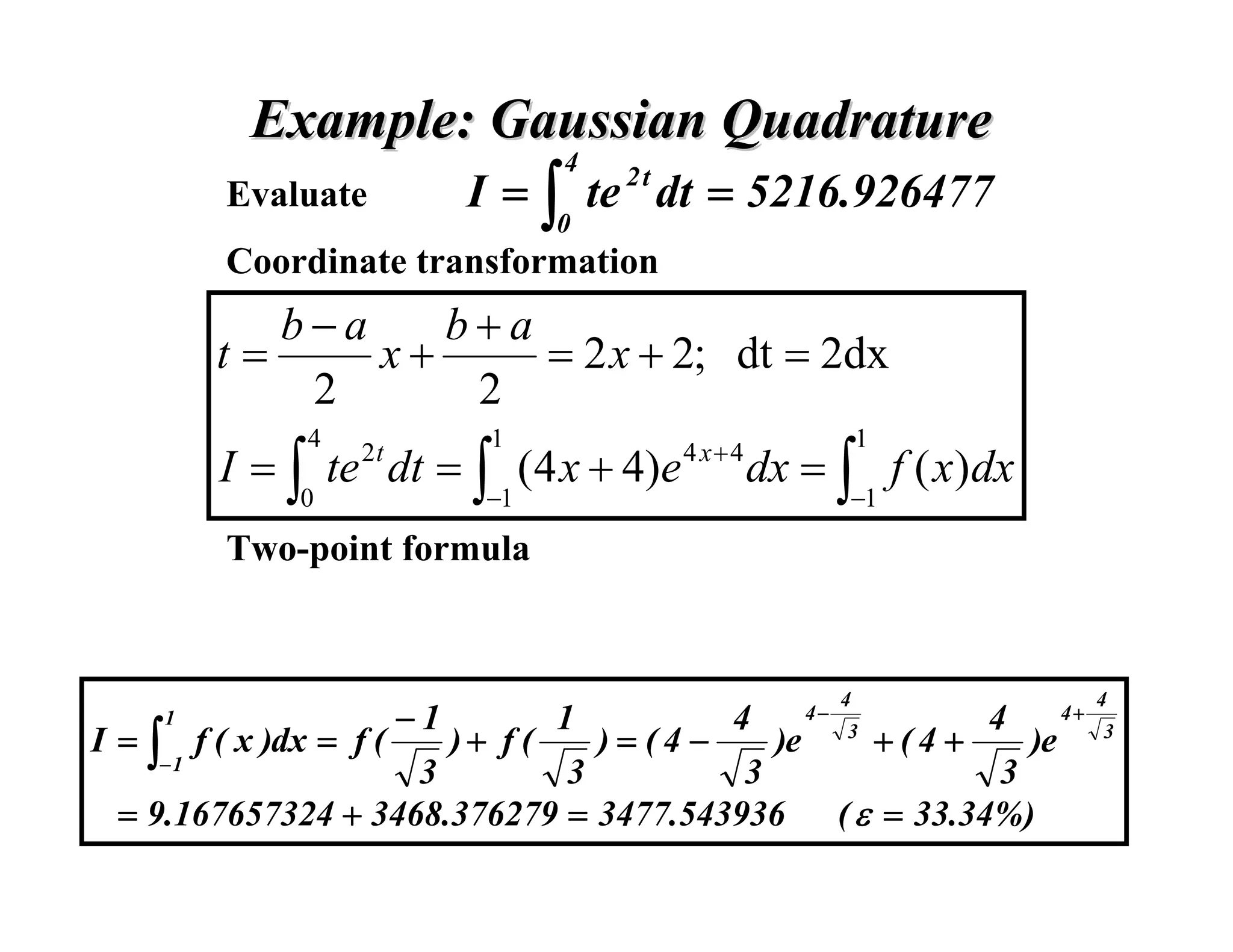 Gaussian quadratures | PDF