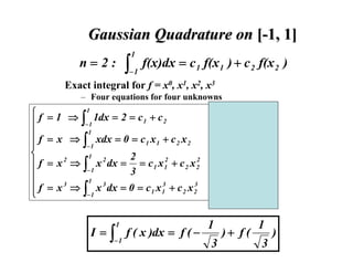 Gaussian quadratures | PDF