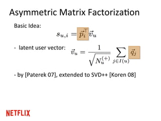 Gaussian Ranking by Matrix Factorization, ACM RecSys Conference 2015 | PDF