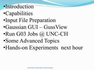 Gaussian software | PPTX