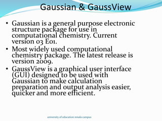 Gaussian Software