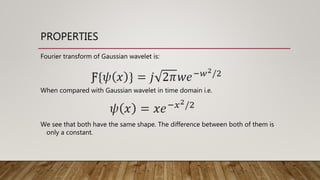 Gaussian wavelet mahesh | PPTX