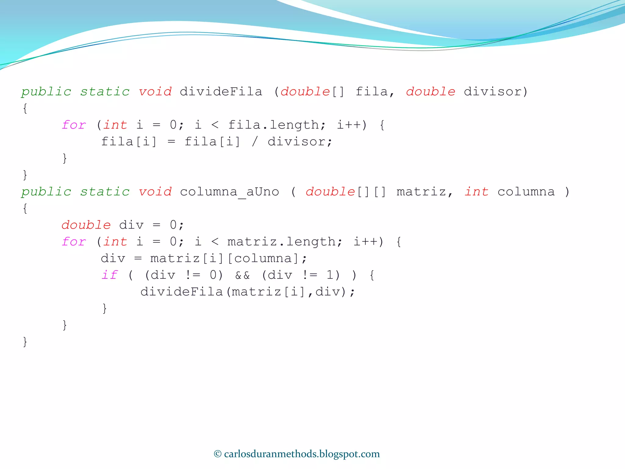 Gauss in java | PPTX