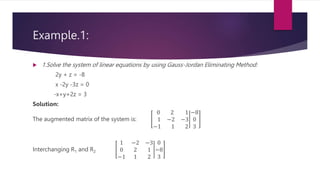 Gauss Jorden and Gauss Elimination method.pptx
