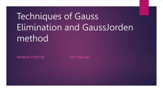 Gauss Jorden and Gauss Elimination method.pptx