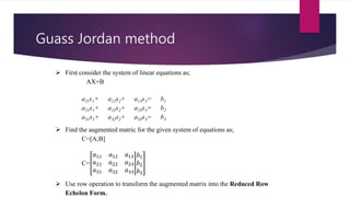 Gauss Jorden and Gauss Elimination method.pptx