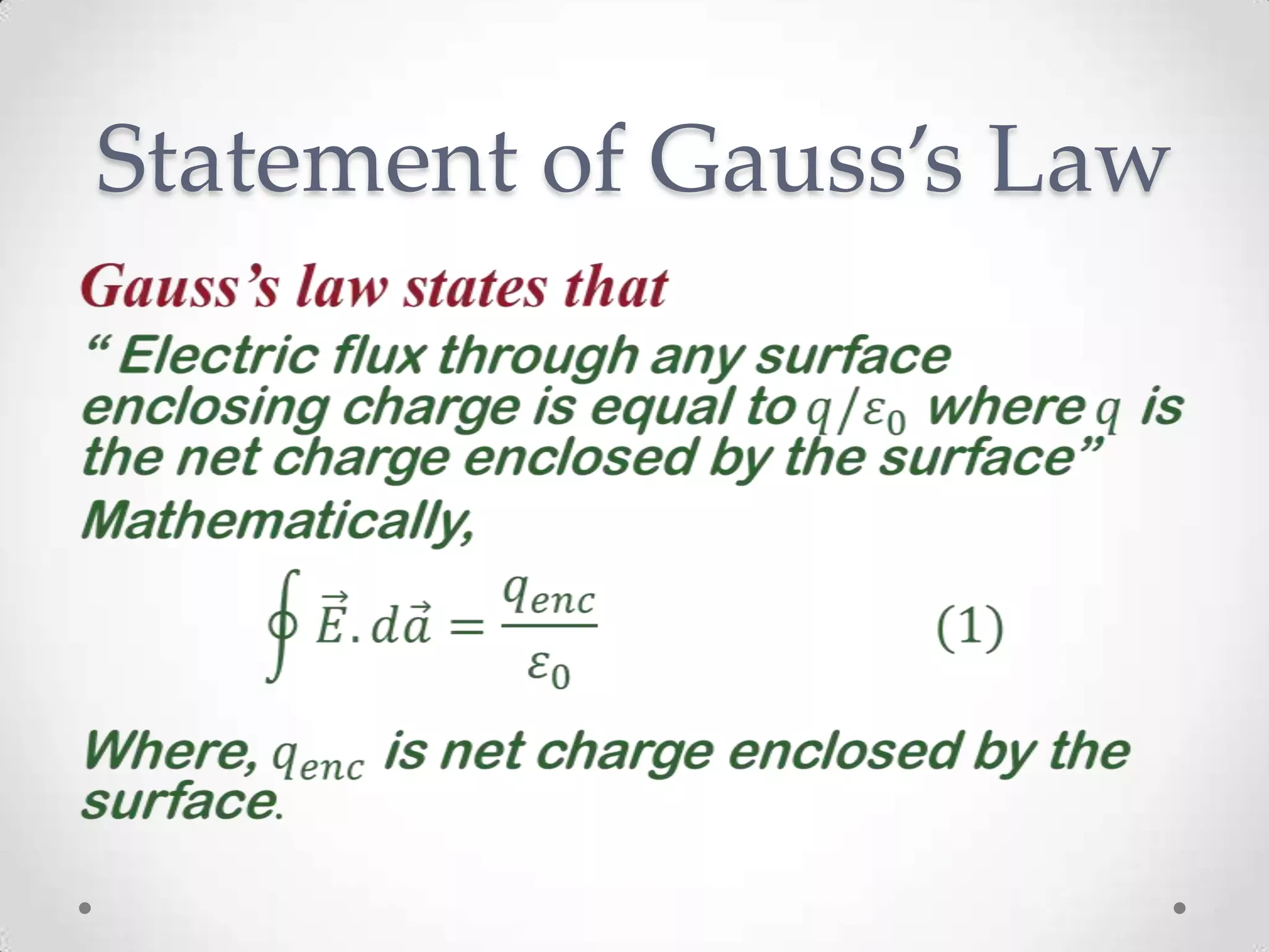 Gausslaw | PPT