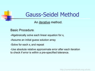 Gauss Seidal method.ppt