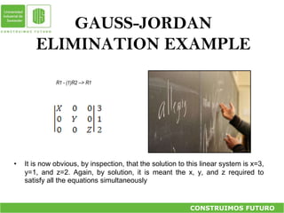 Gauss y gauss jordan | PPTX