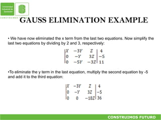Gauss y gauss jordan | PPTX