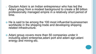 Gautam adani | PPTX
