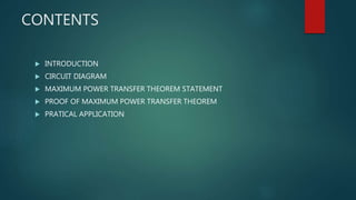maximum power transform | PPTX
