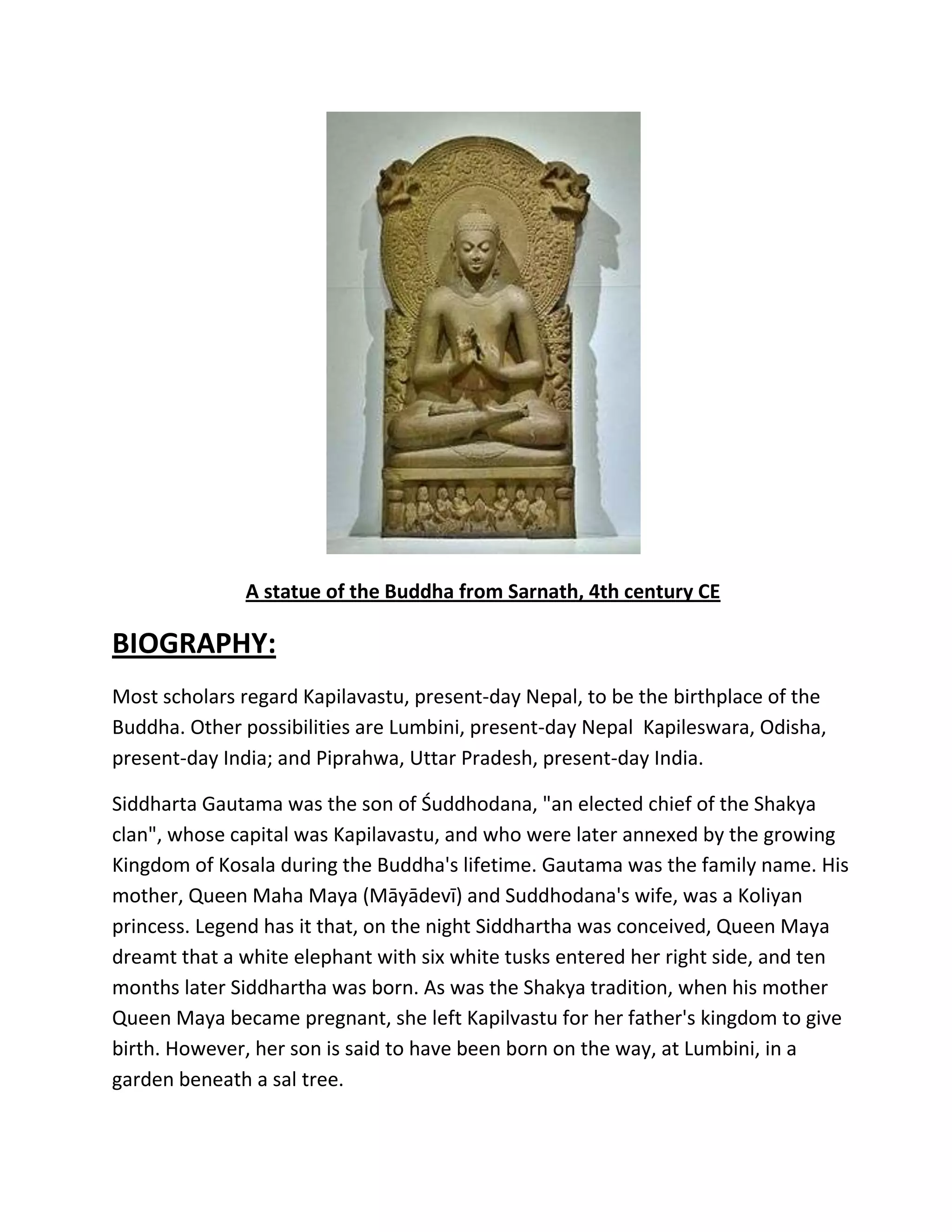Gautam buddha | DOCX