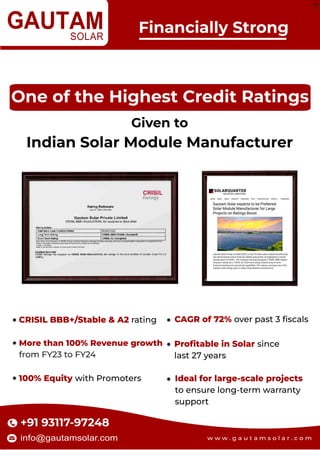 Gautam Solar - Solar Panel Manufacturers | PDF