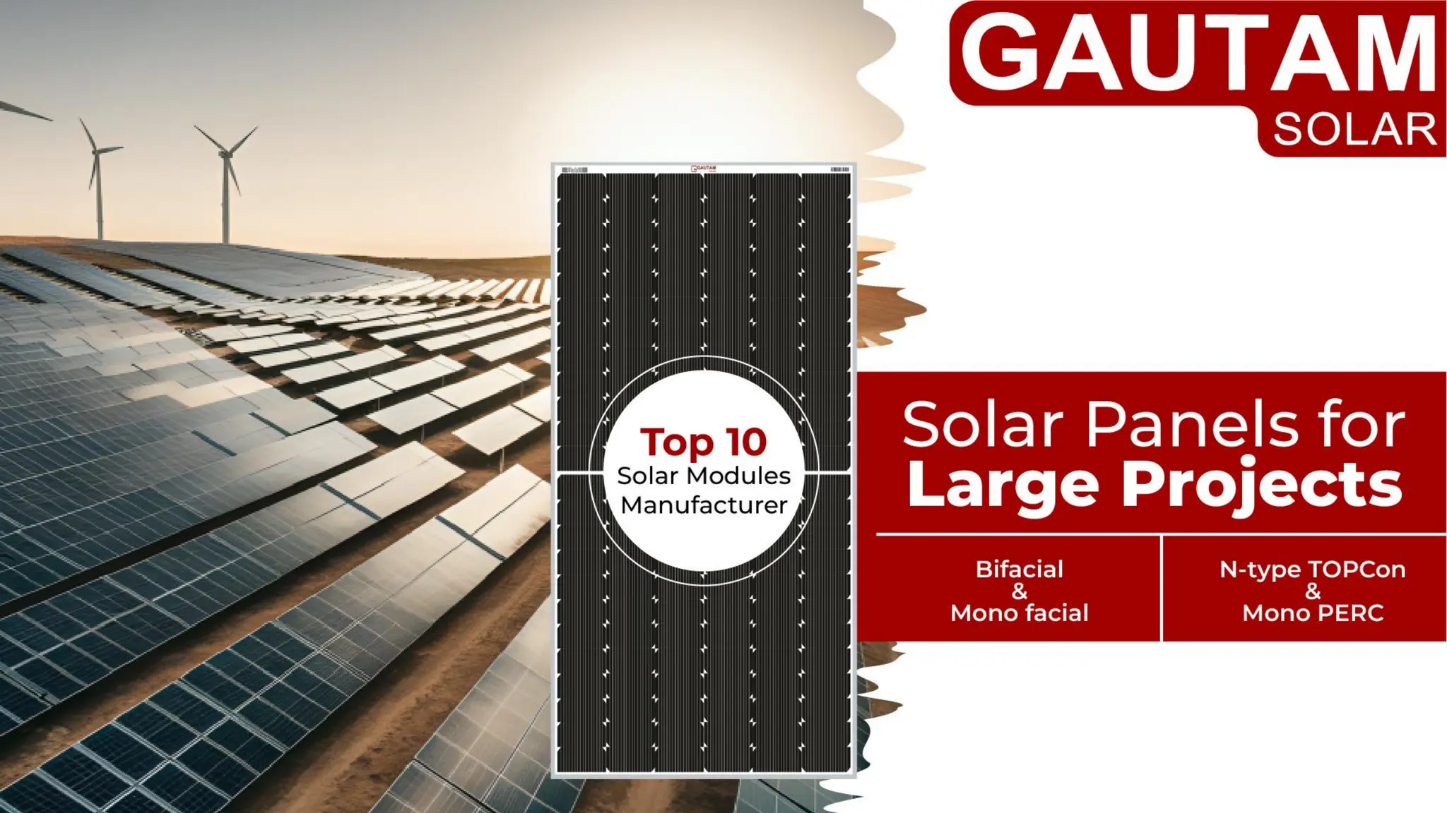 Solar Panel For Large Projects Gautam Solar | PPT