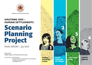 Gauteng 2055 - Human Settlements Scenario Planning Project Report by ...