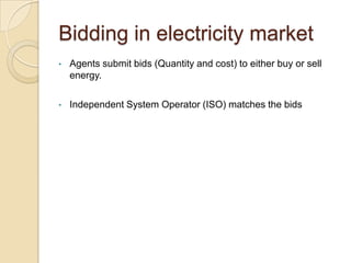 Bidding strategies in deregulated power market | PPTX