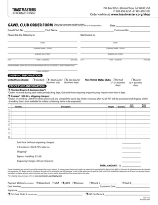 Gavel club kit | PDF