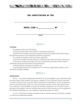 Gavel club kit | PDF