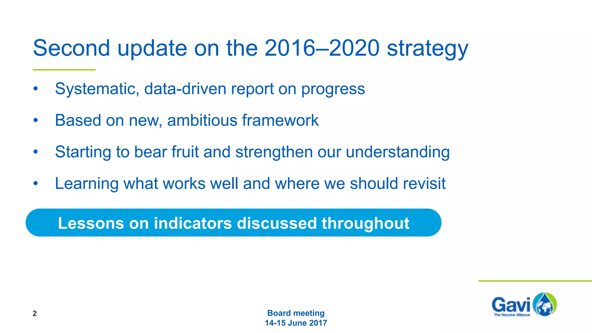 Strategy update: indicators, progress and lessons learned | PPT
