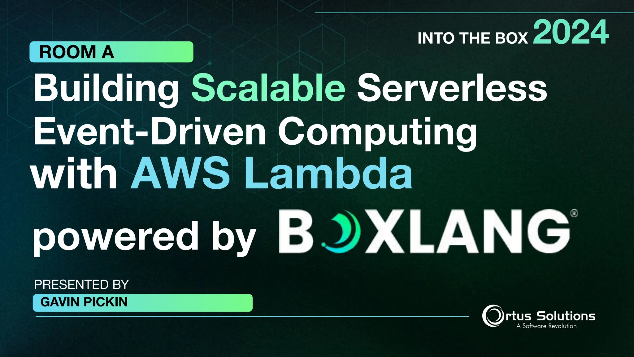 Building Scaleable Serverless Event-Driven Computing with AWS Lambda powered by BoxLang | PPT