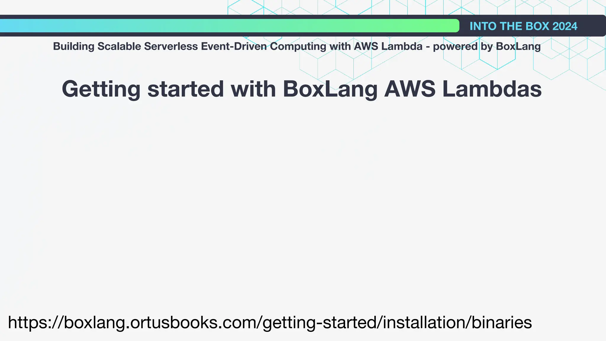 Building Scaleable Serverless Event-Driven Computing with AWS Lambda powered by BoxLang | PPT