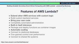 Building Scaleable Serverless Event-Driven Computing with AWS Lambda powered by BoxLang | PPT