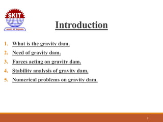 Gravity Dam (numerical problem ) BY SITARAM SAINI | PPTX