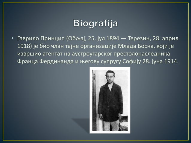 Gavrilo princip | PPT