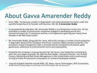 Gavva Amarender Reddy | Garcorp Chairman | PPTX