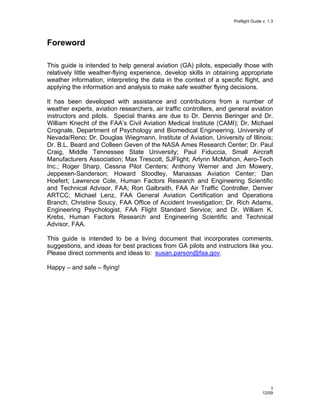 General Aviation Pilot’s Guide to Preflight Weather Planning, Weather ...