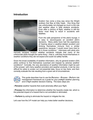 General Aviation Pilot’s Guide to Preflight Weather Planning, Weather ...