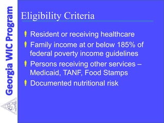 Georgia WIC Program | PPTX