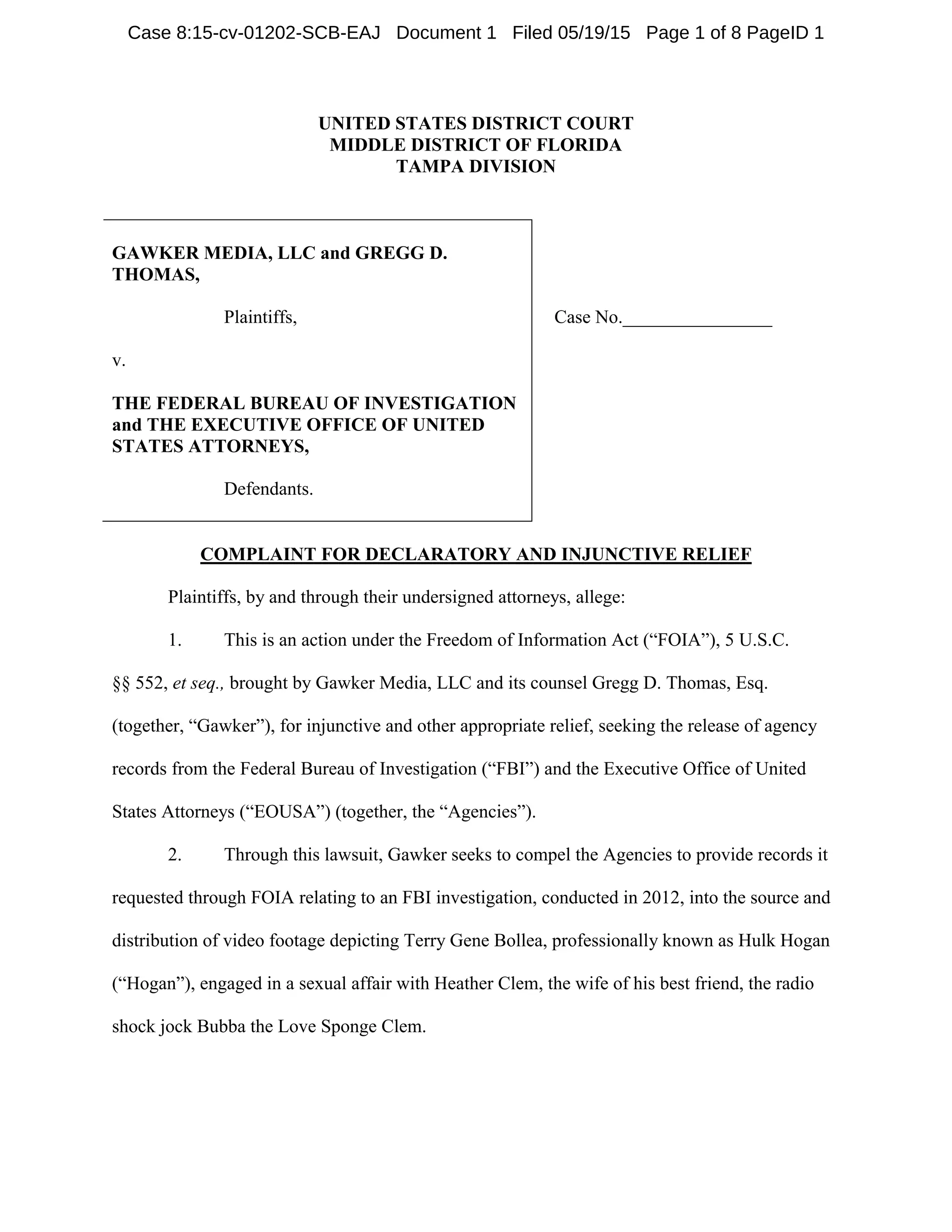 Gawkers foia-complaint | PDF