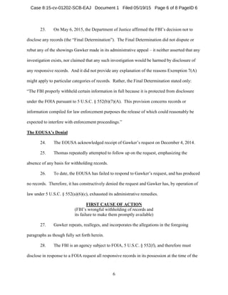 Gawkers foia-complaint | PDF