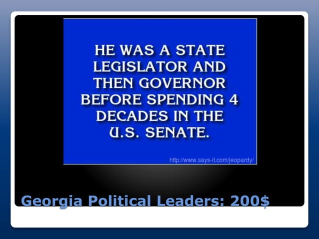 Georgia Studies Jeopardy!, WWII Edition | PPT