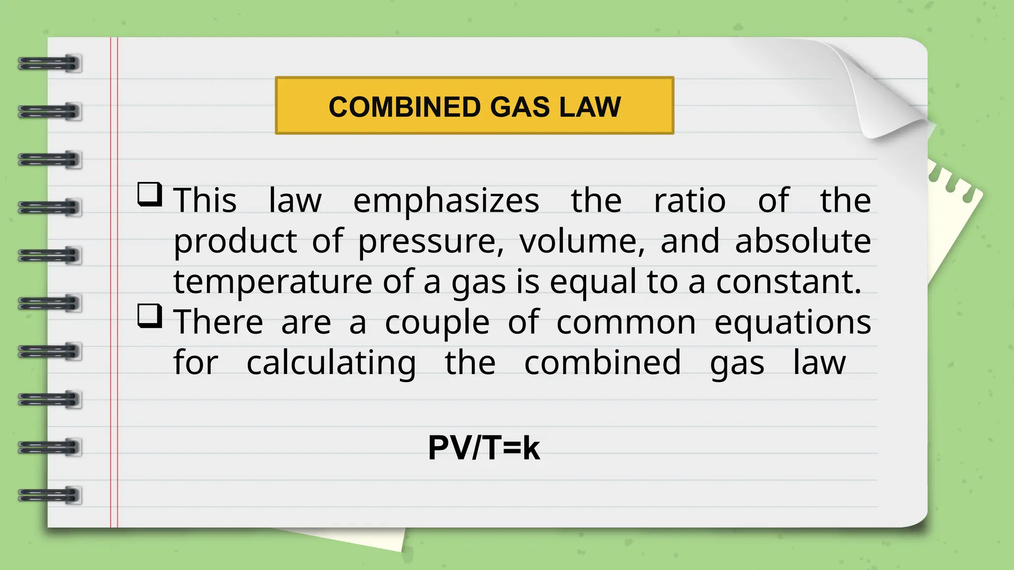 Gas laws(gay Lussac's and combined gas laws)pptx | PPTX