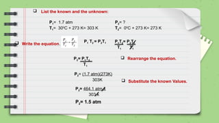 Gas laws(gay Lussac's and combined gas laws)pptx | PPTX