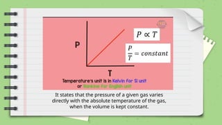 Gas laws(gay Lussac's and combined gas laws)pptx | PPTX
