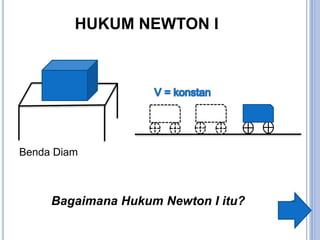 POWERPOINT MENGENAI HUKUM NEWTON I, II, DAN III | PPTX