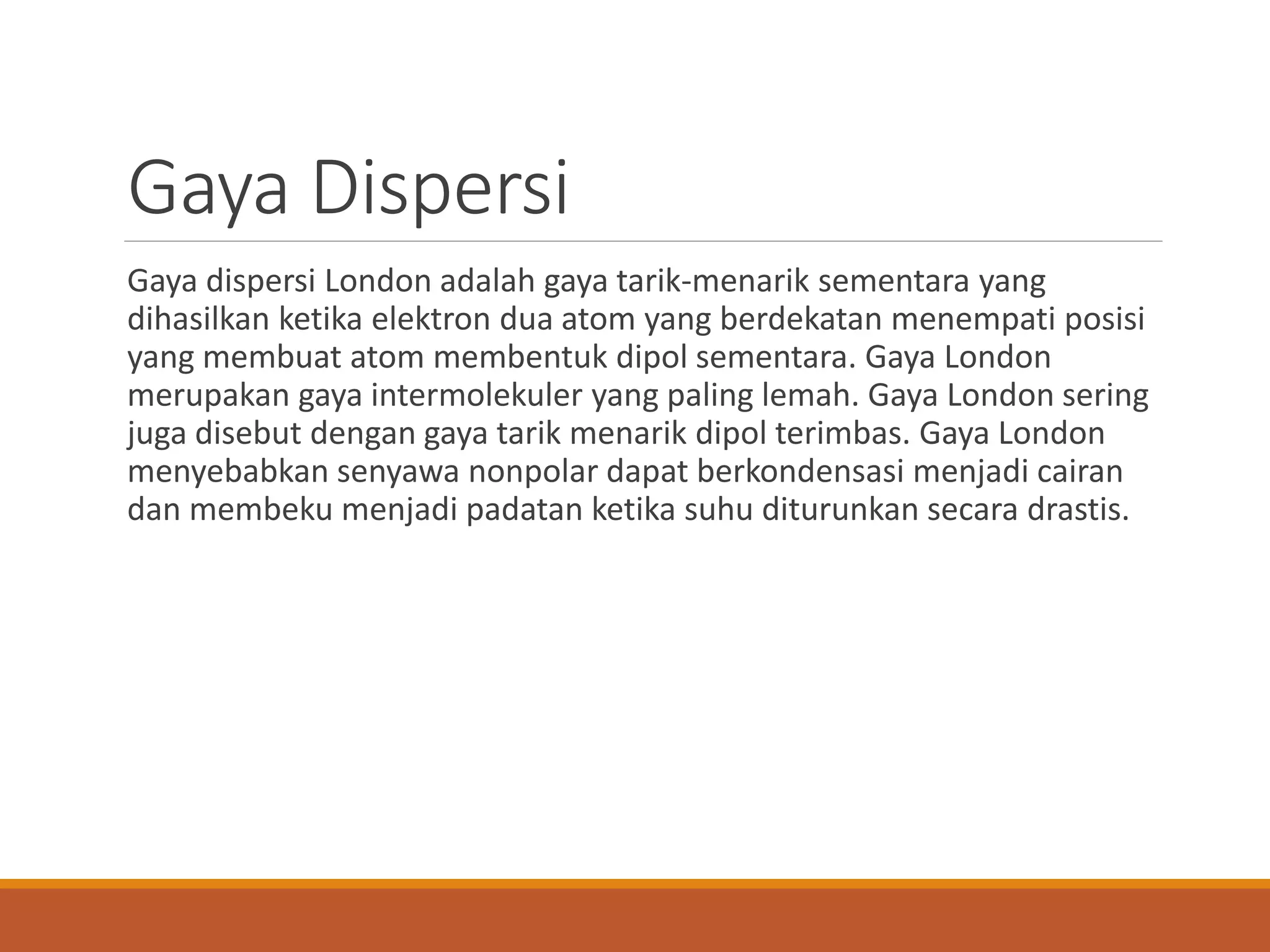 Gaya antar molekul | PPTX