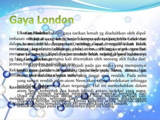 Gaya antar molekul | PPTX