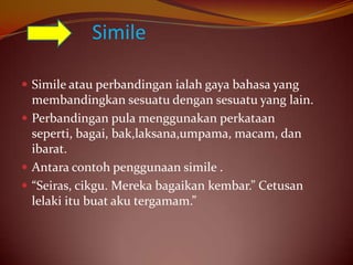 Gaya bahasa azfa hanani | PPT