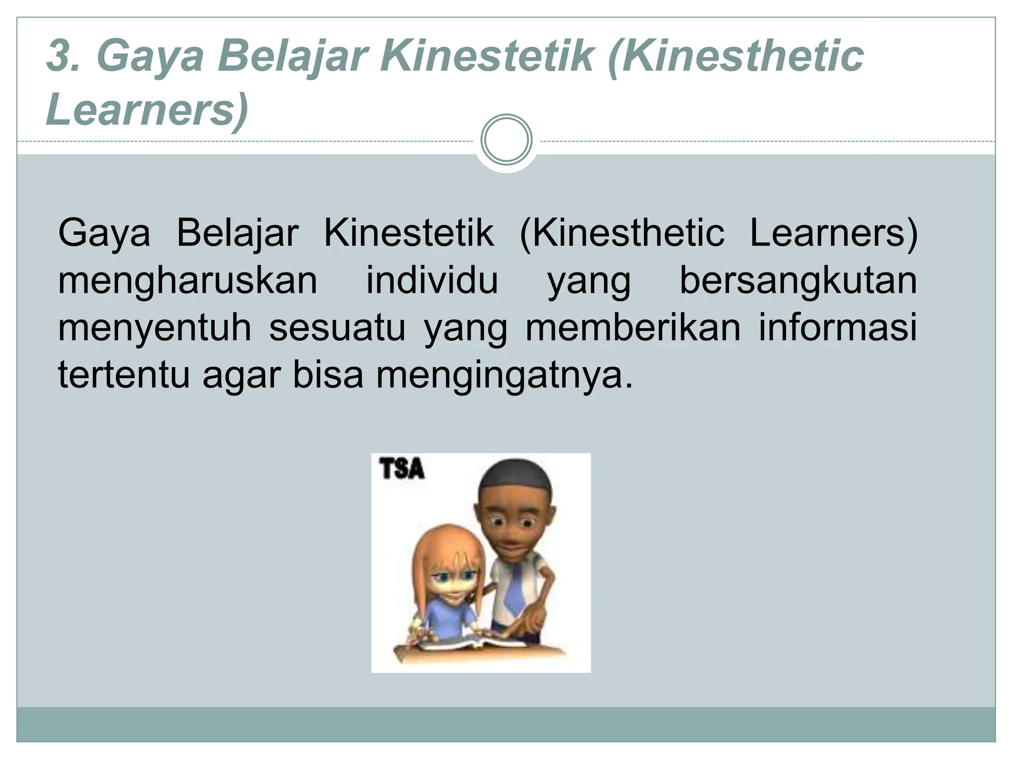 GAYA_BELAJAR siswa dalam proses pembelajaran di kelas | PPTX