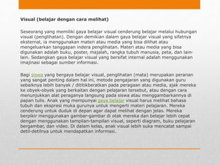 Gaya Belajar Visual | PPTX