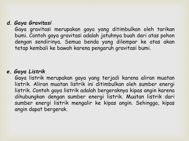 Gaya dan gerak | PPTX