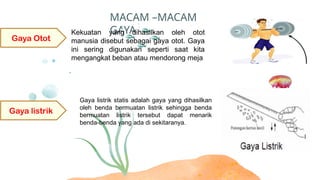 Gaya dan Gerak pada benda materi dasar persiapan olimpiade | PPTX